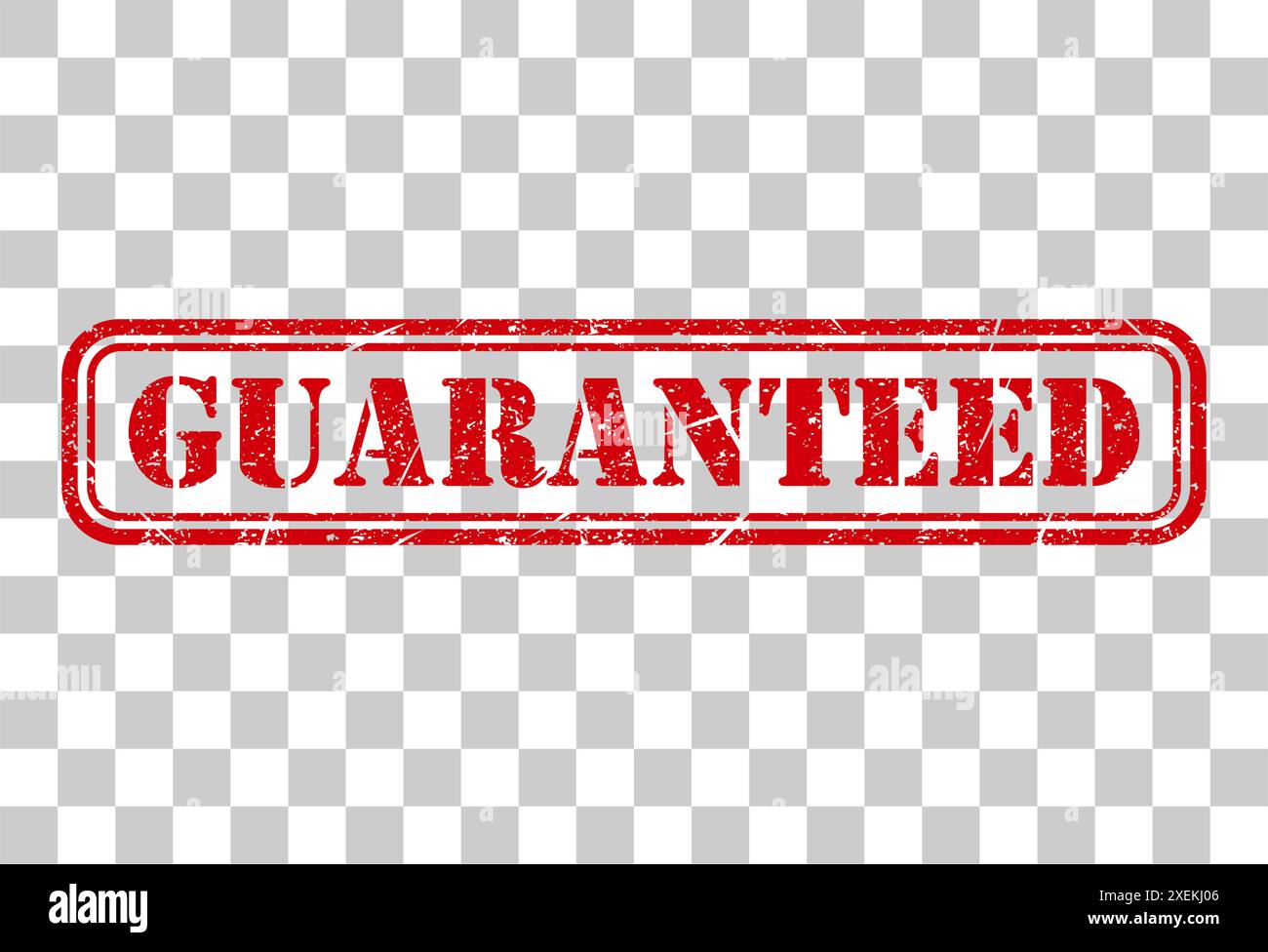 Guaranteed stamp symbol, label sticker sign button, text banner vector ...