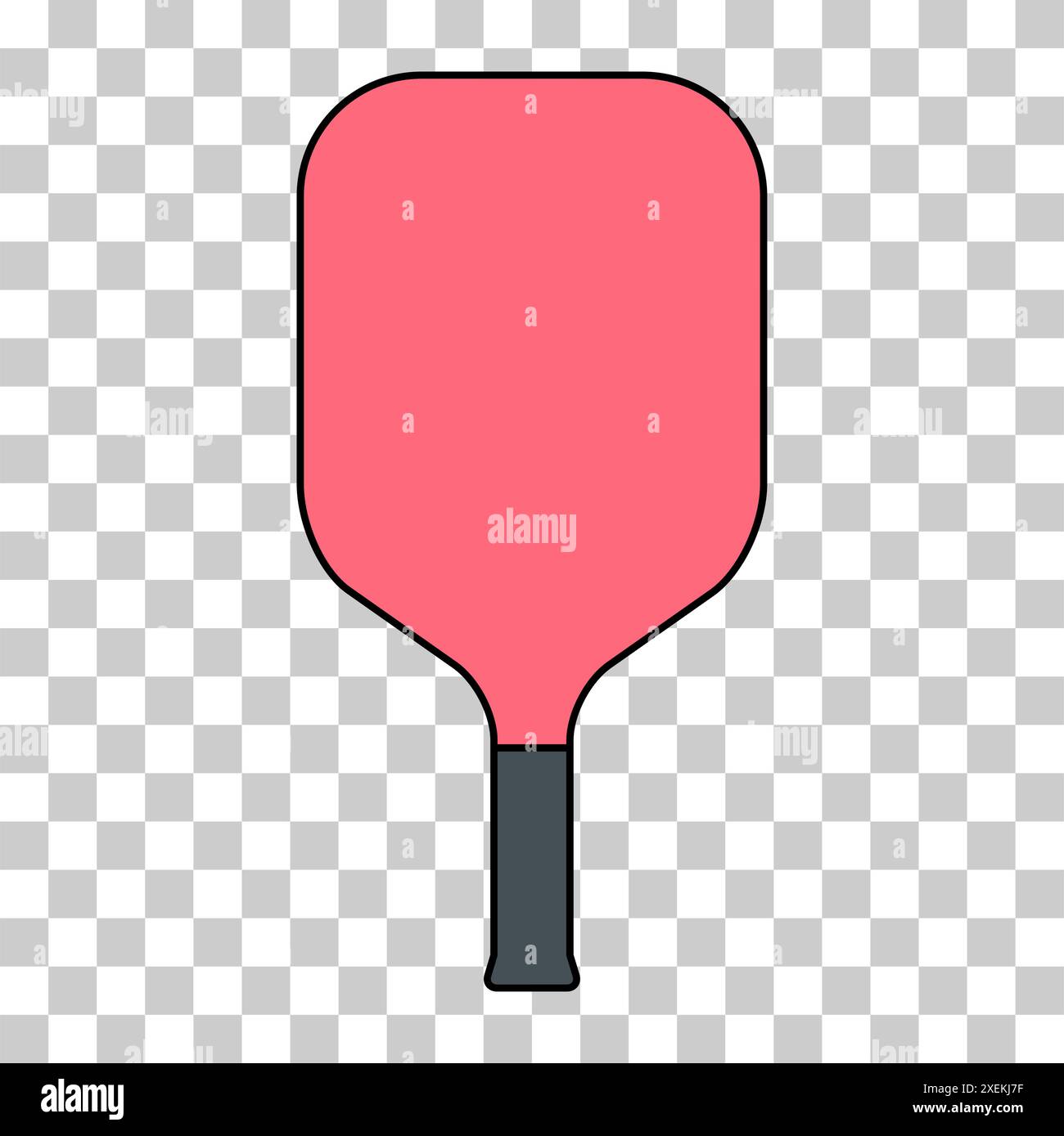 Pickleball racket sport, indoor paddle icon, web flat symbol vector ...