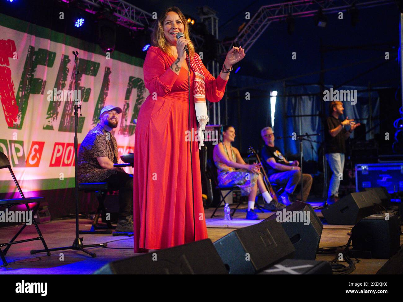 Charlotte Church performs on the Left Field stage during the ...