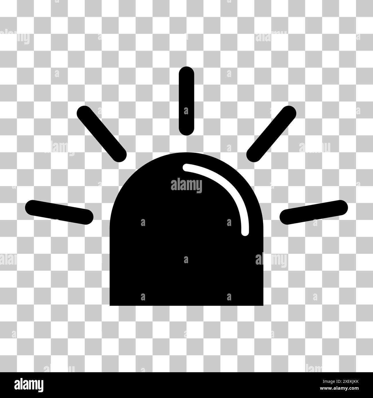 Siren fire alarm sign, signal danger light symbol, ambulance police ...