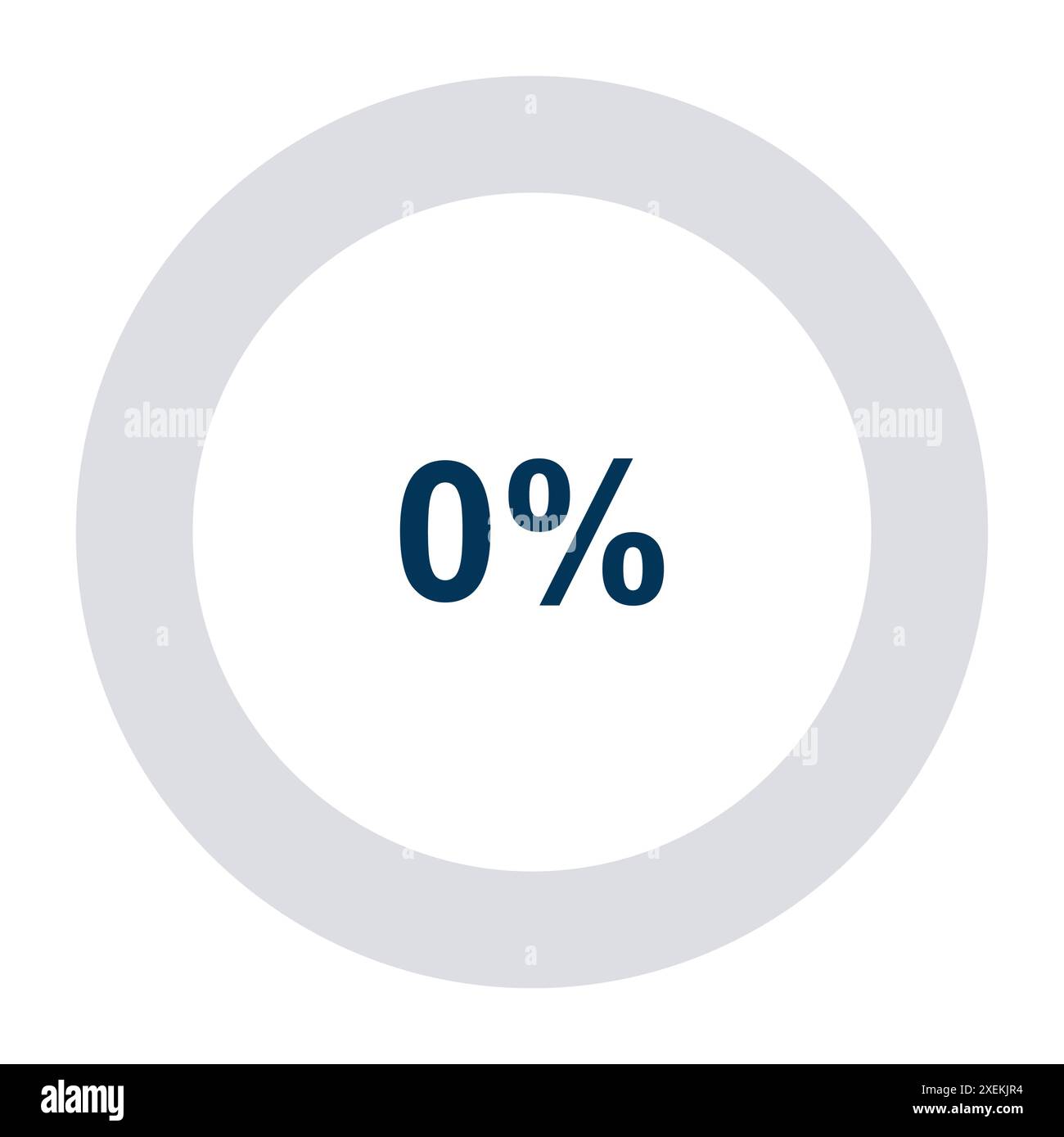 Information round diagram 0 percent icon, infographic graphic pie ...