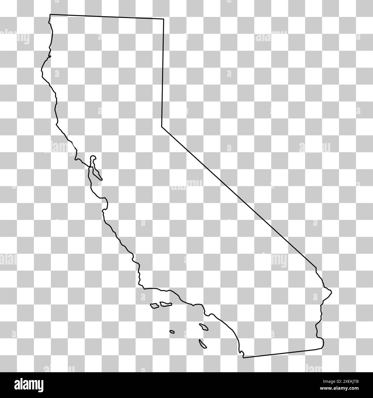 California map shape, united states of america. Flat concept icon ...
