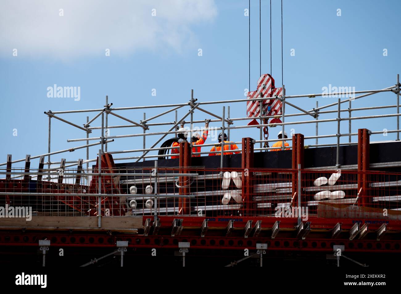 HS2 construction work, Curzon Street, Birmingham, UK. 2024 Stock Photo ...