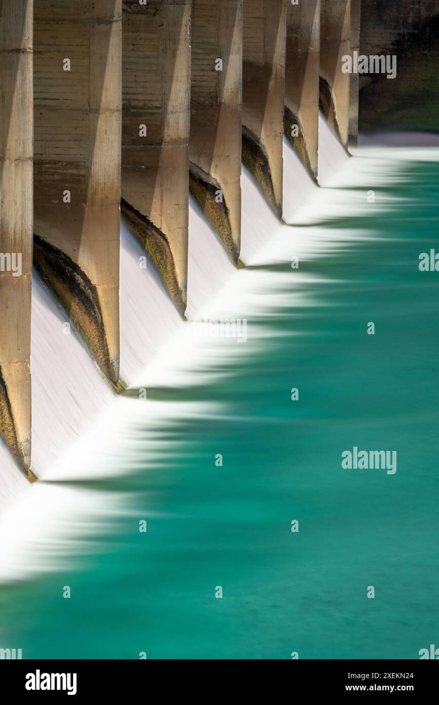 water released from hydroelectric power station Stock Photo - Alamy