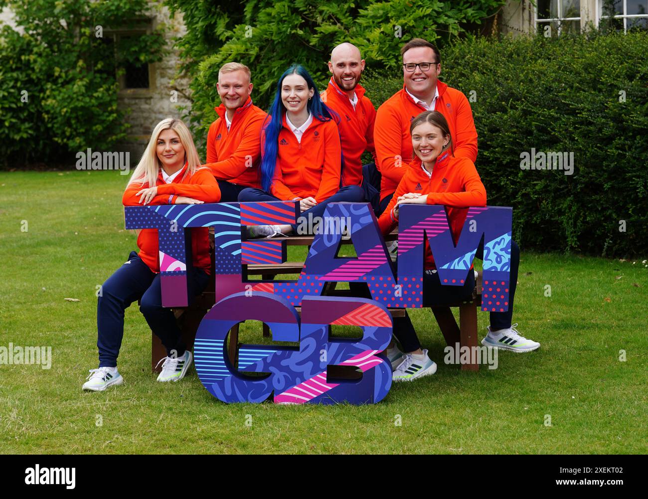The Team GB Olympic Shooting team Amber Rutter, Nathan Hales, Seonaid ...