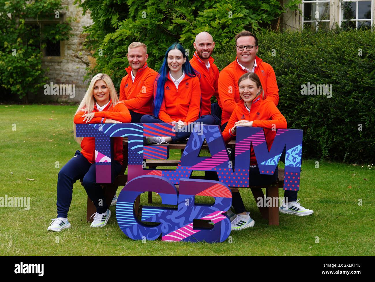 The Team GB Olympic Shooting team Amber Rutter, Nathan Hales, Seonaid ...