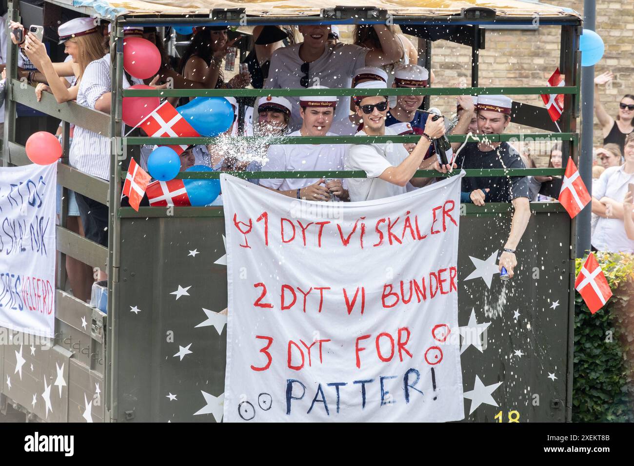 Crown Prince Christian at his graduation ceremony at Ordruphallen in a ...