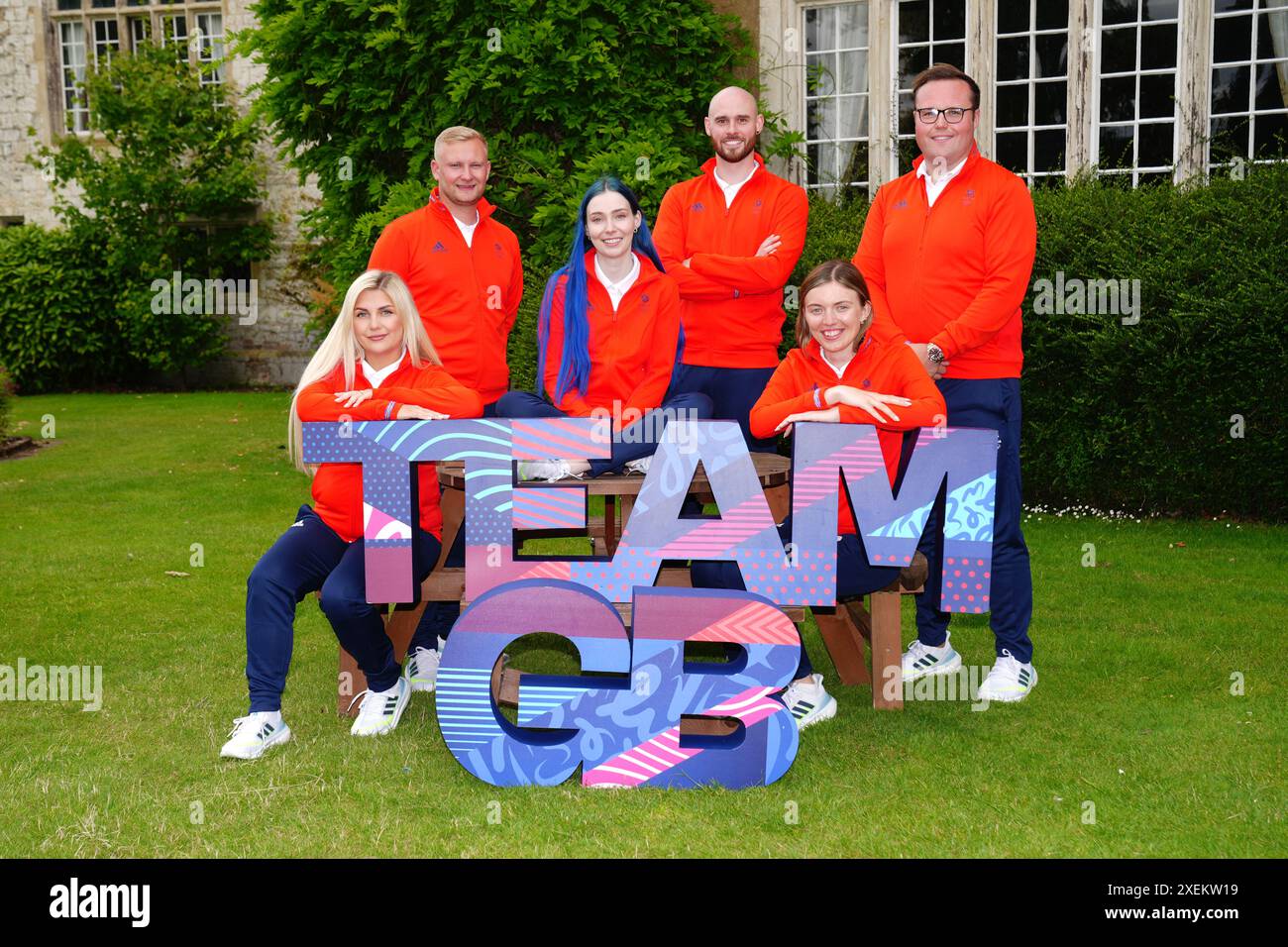 The Team GB Olympic Shooting team Amber Rutter, Nathan Hales, Seonaid ...