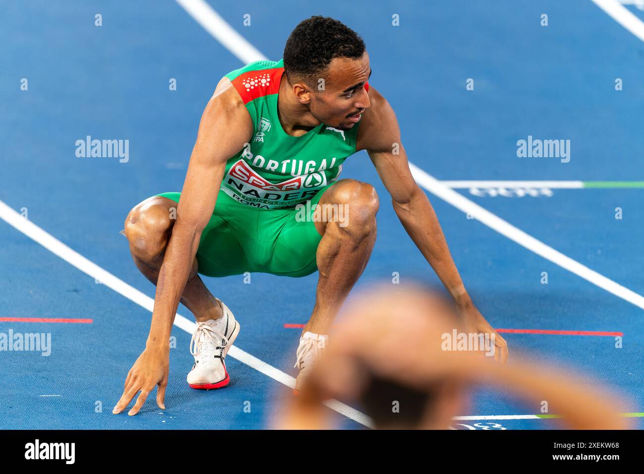ROME, ITALY - JUNE 12: Isaac Nader of Portugal after competing in the ...