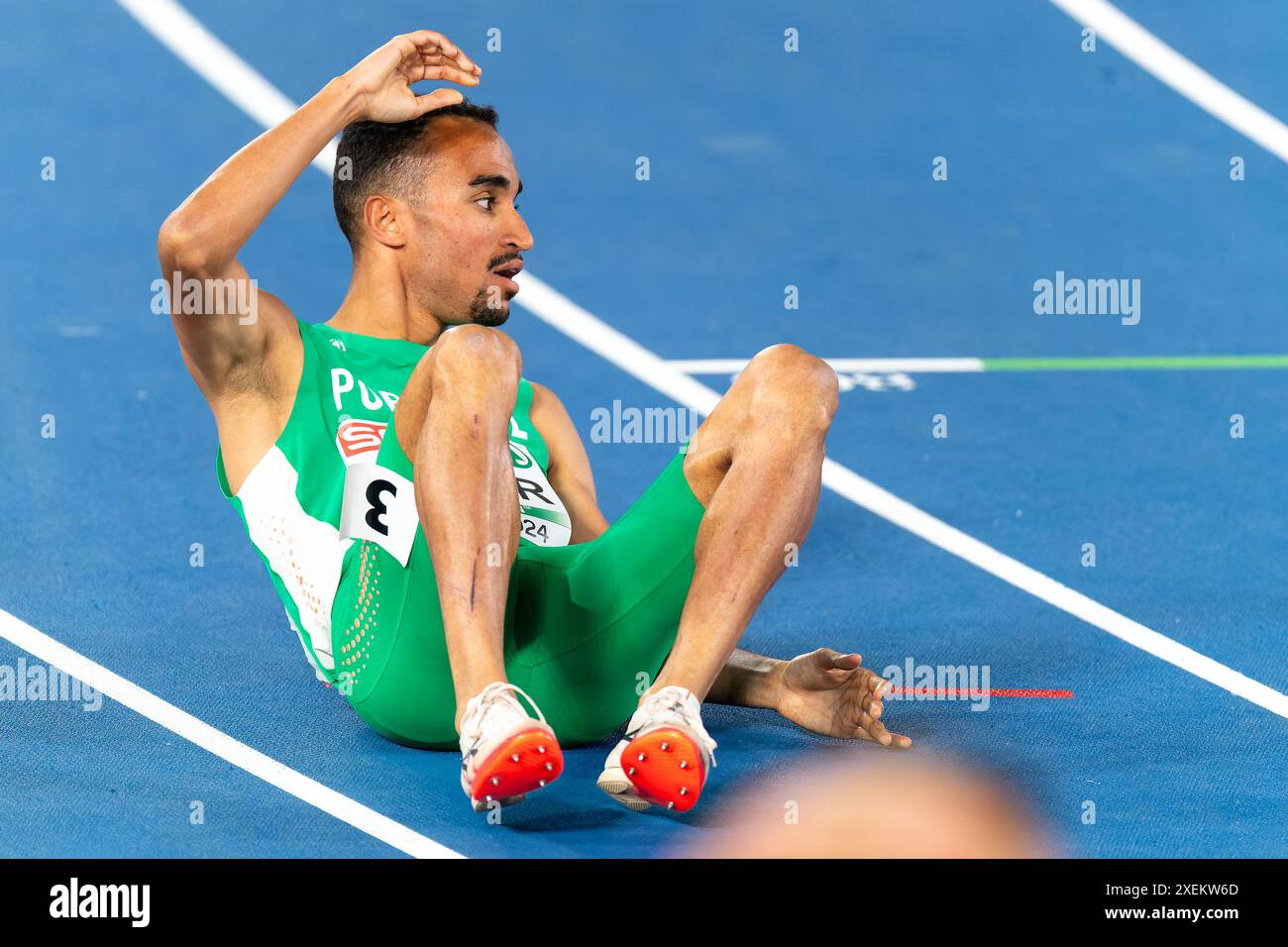 ROME, ITALY - JUNE 12: Isaac Nader of Portugal after competing in the ...