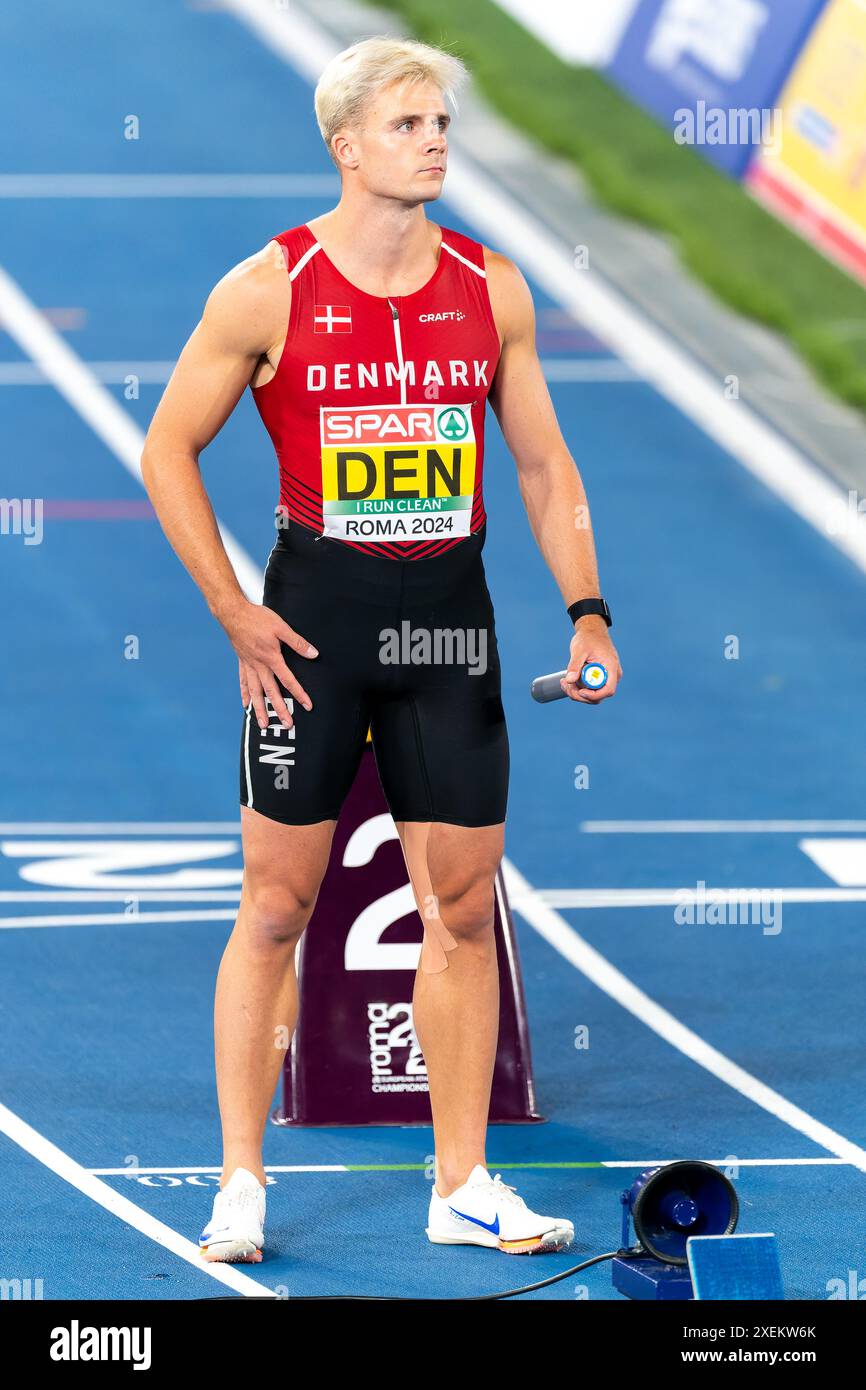 ROME, ITALY - JUNE 12: Simon Hansen of Denmark before competing in the ...