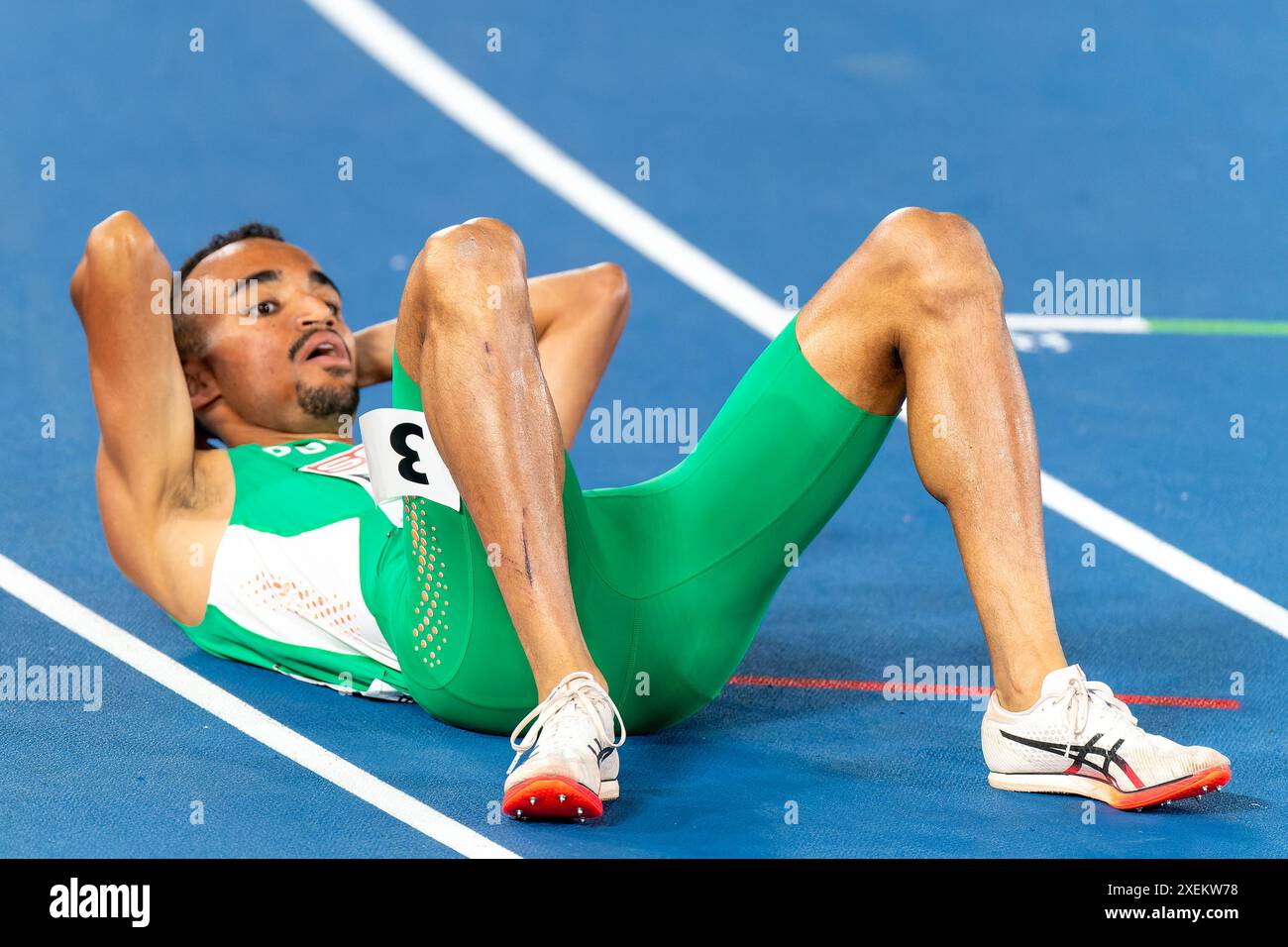 ROME, ITALY - JUNE 12: Isaac Nader of Portugal after competing in the ...