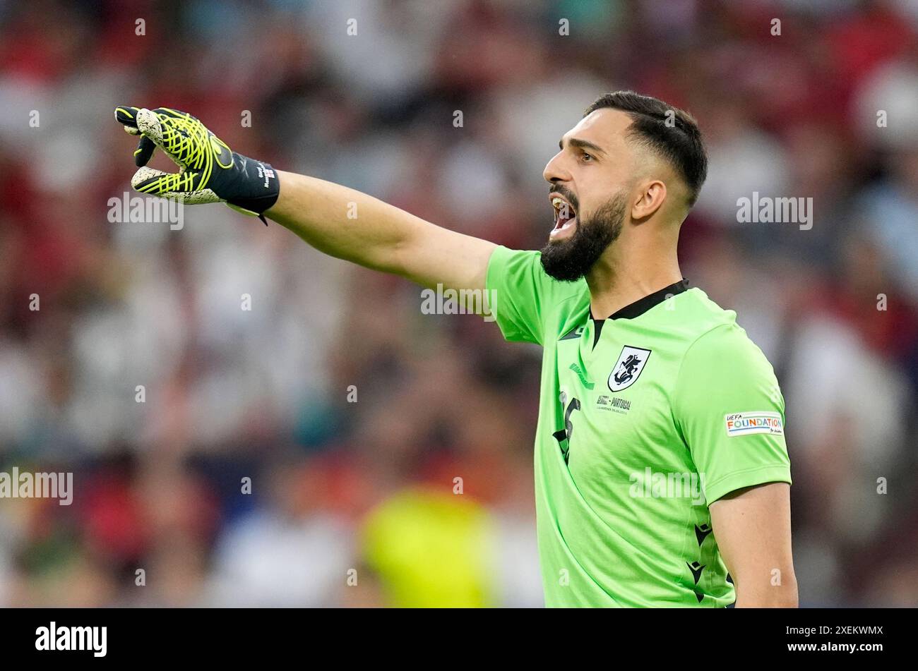 Georgia goalkeeper Giorgi Mamardashvili during the UEFA Euro 2024 Group ...