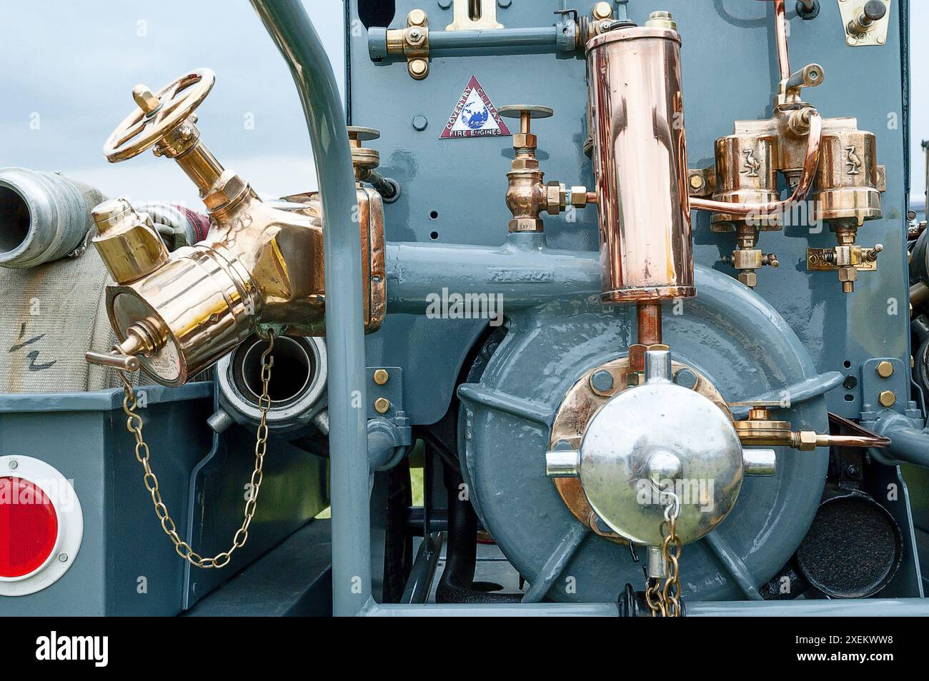 A Coventry Climax engined Godiva fire pump Stock Photo - Alamy