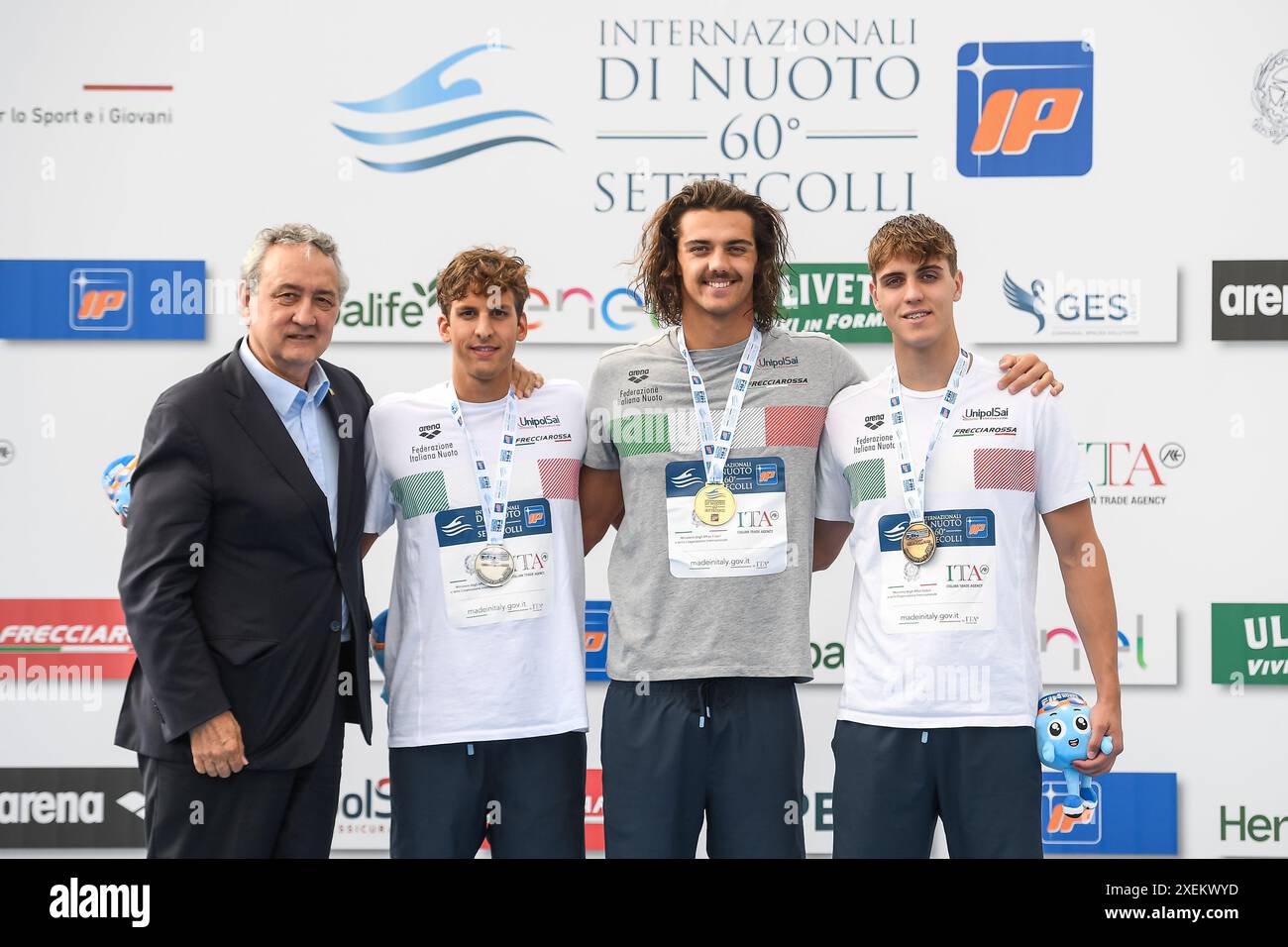 Michele Lamberti of Italy, silver, Thomas Ceccon of Italy, gold ...