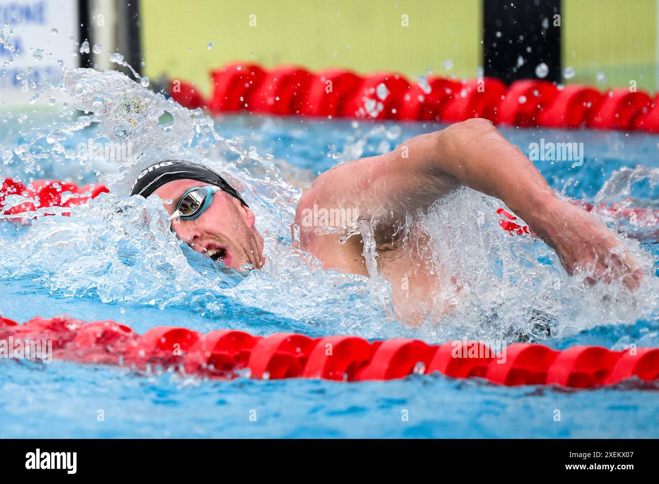 Daniel Wiffen of Ireland competes in the 400m Freestyle Men Final ...