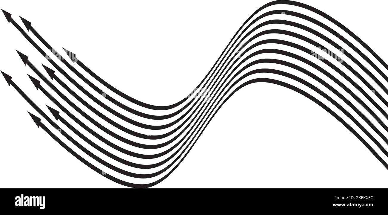 perspective arrows on white background. growth concept. Vector ...