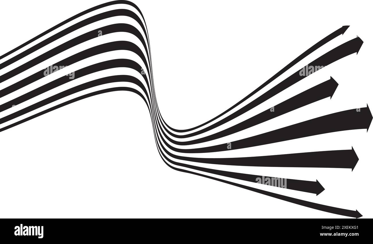 perspective arrows on white background. growth concept. Vector ...