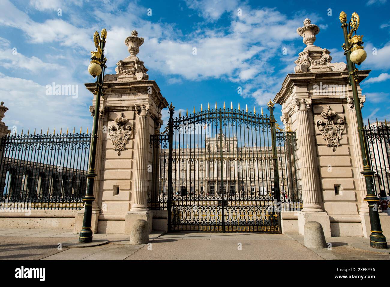 Main gate to the Royal Palace, Madrid, Spain Stock Photo - Alamy