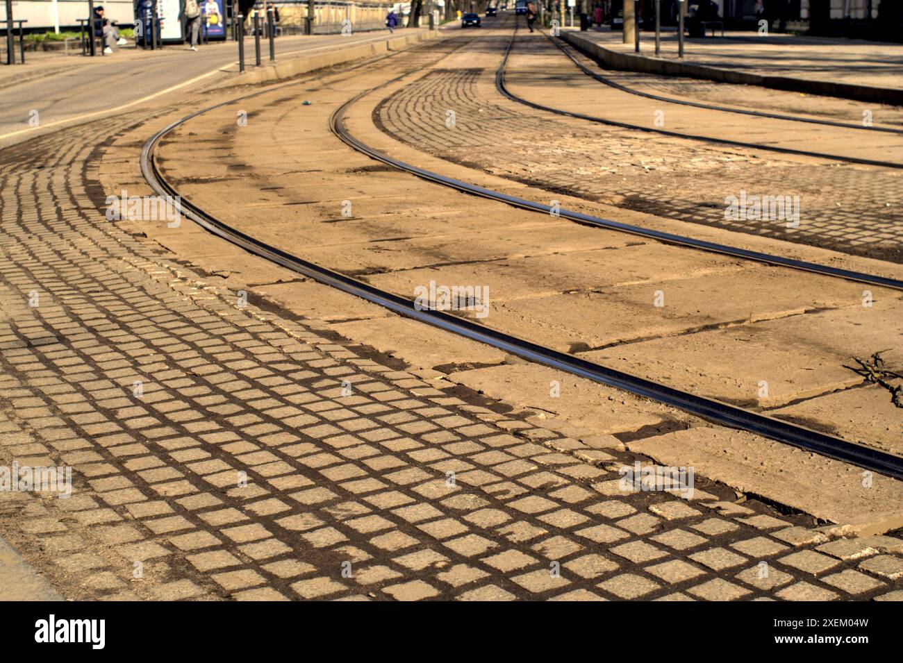Construction site replacement tram hi-res stock photography and images ...