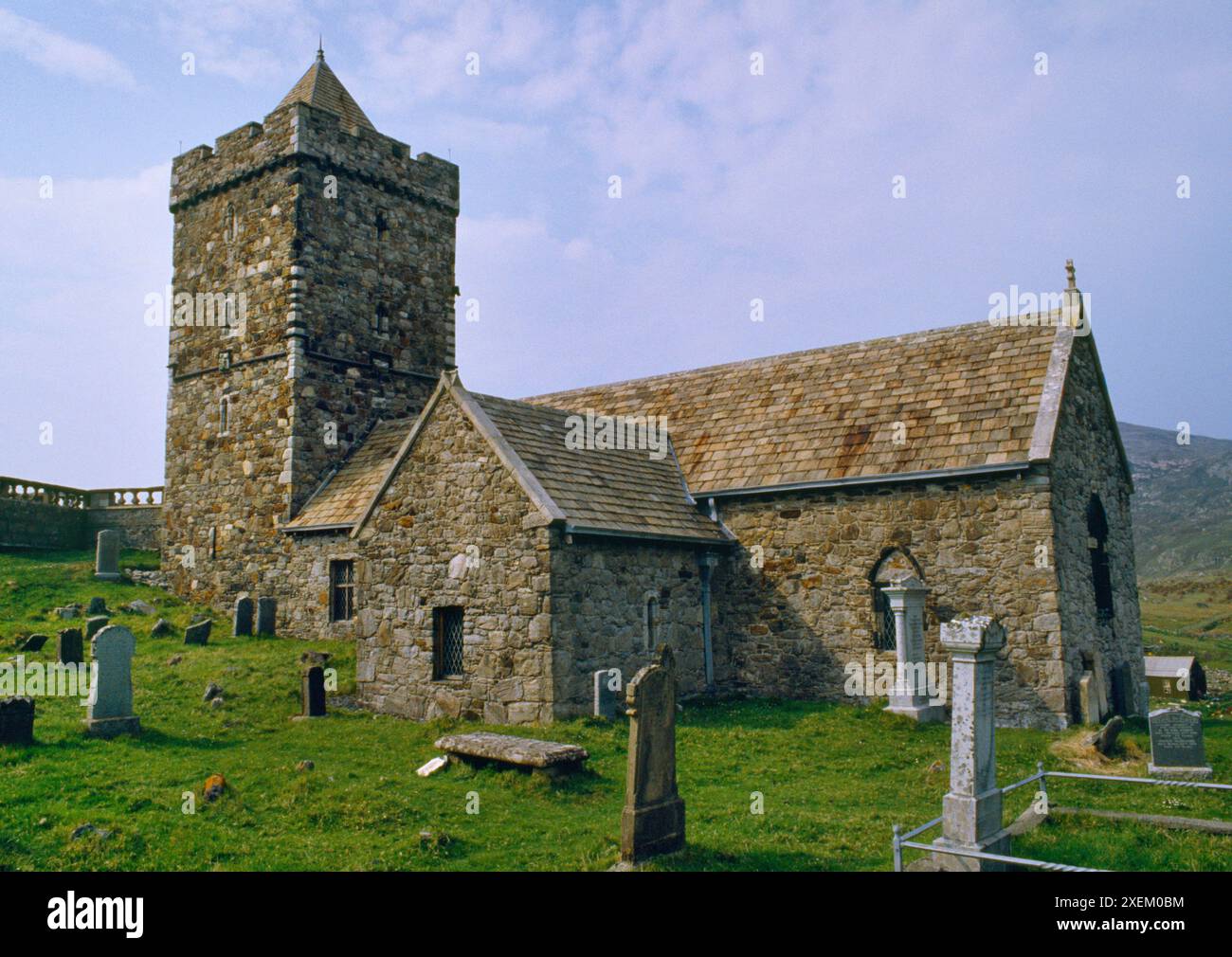 View NNW of St Clement's Church, Rodel, South Harris, Western Isles ...