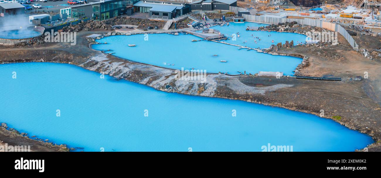 Aerial view geothermal spa hi-res stock photography and images - Alamy