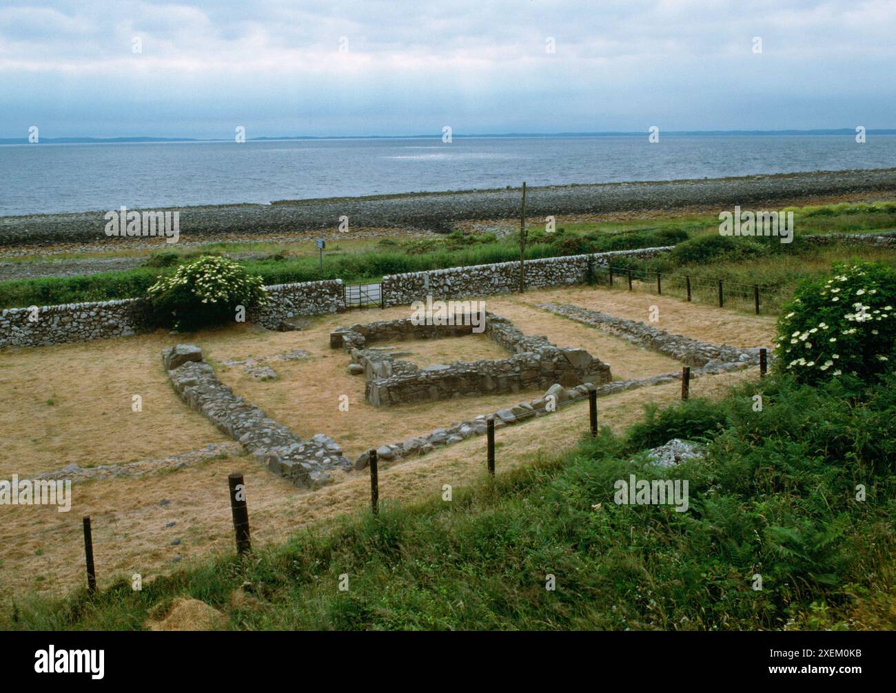 View W of the remains of Chapel Finian inside its enclosure on the ...