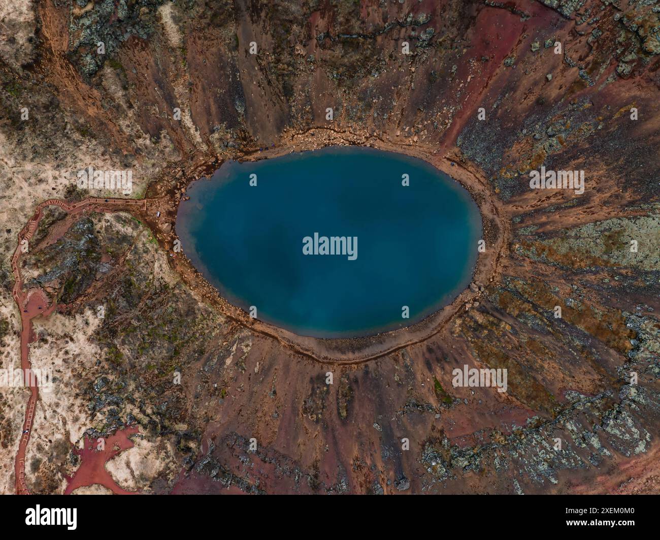 Volcanic crater lake reddish hi-res stock photography and images - Alamy