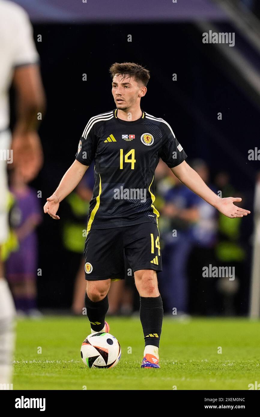 Cologne, Germany. 28th June, 2024. Scotland's Billy Gilmour during the ...