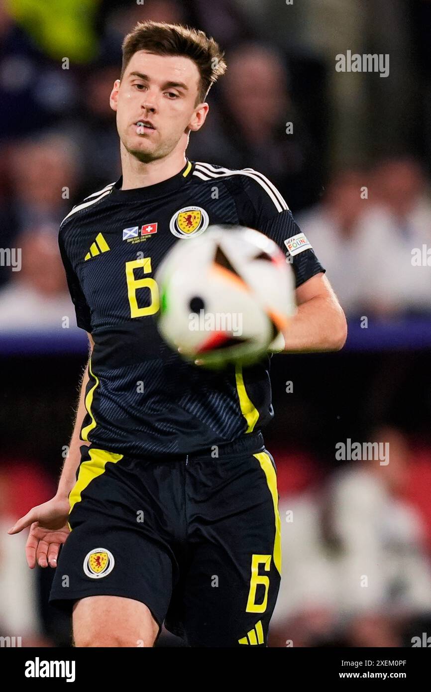Cologne, Germany. 28th June, 2024. Scotland's Kieran Tierney during the ...