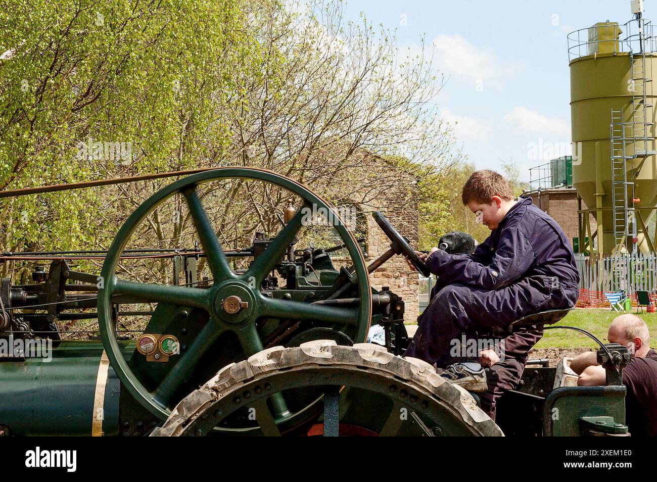 Steam engine train young boy hi-res stock photography and images - Alamy