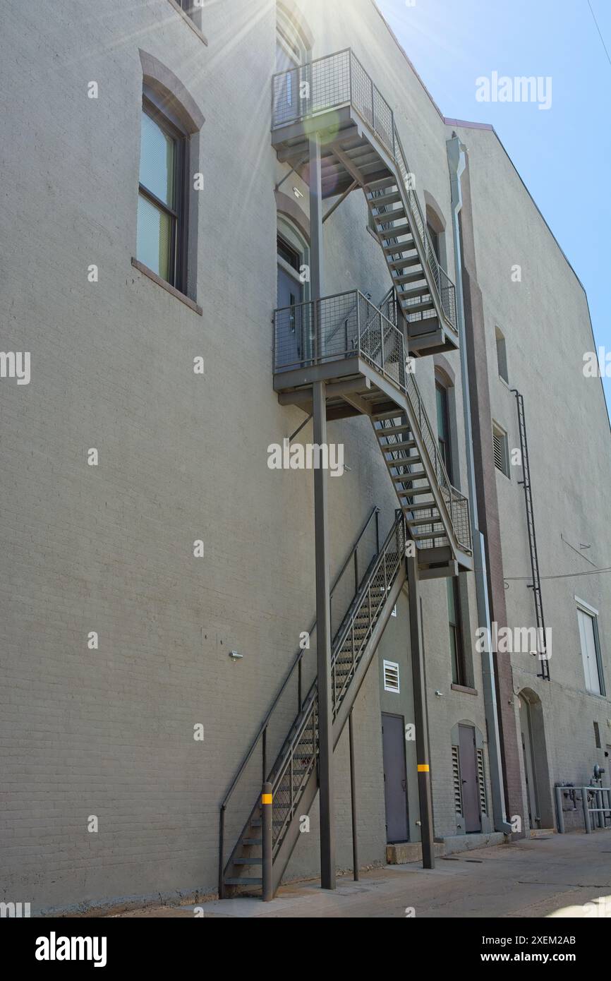 Exterior brick wall in blue hi-res stock photography and images - Alamy