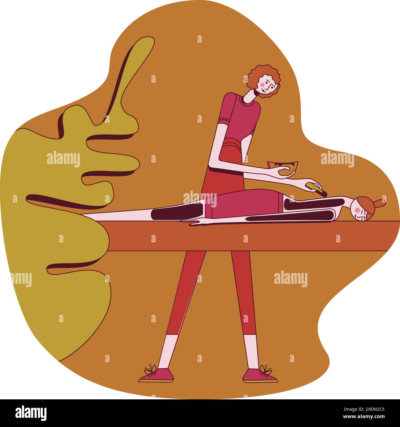 Body wrap with thermal coverings. Treatments by professional therapist ...