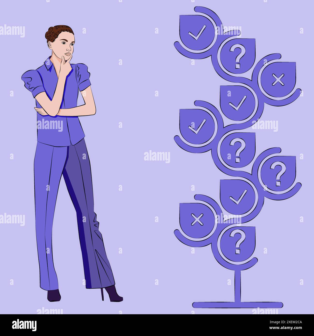 Decision tree for business analyze hi-res stock photography and images ...