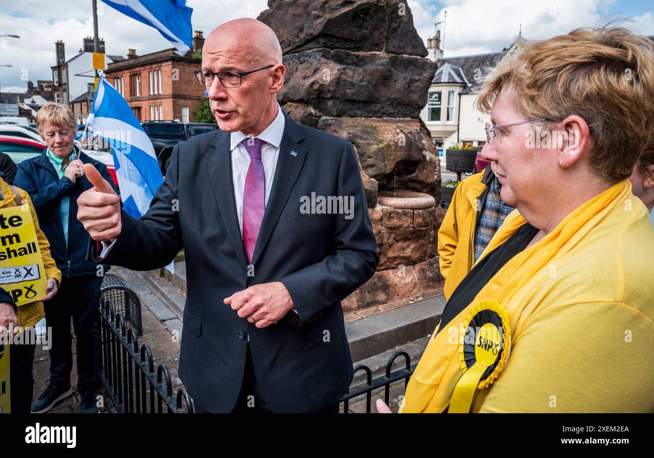 Friday 28th June 2024:: Scotland’s First Minister and SNP leader John ...