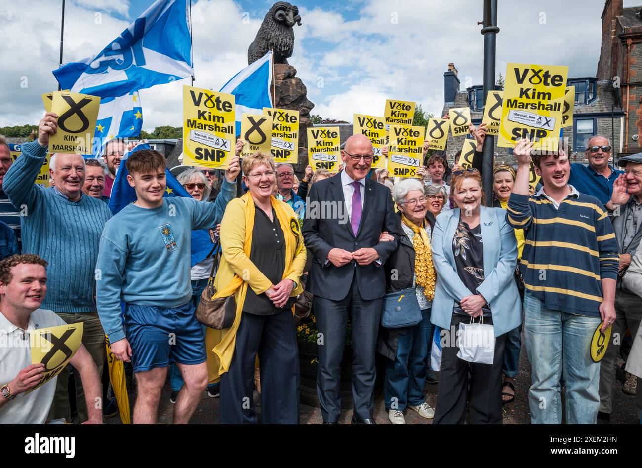 Friday 28th June 2024:: Scotland’s First Minister and SNP leader John ...