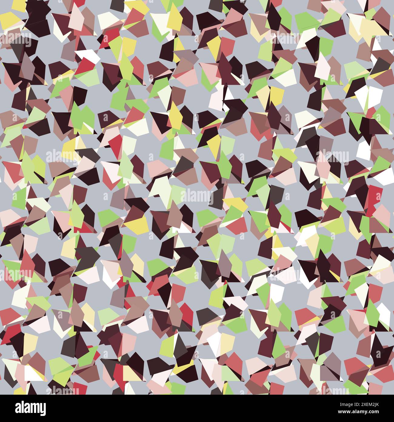 This artistic design showcases a diverse range of shapes and vibrant ...