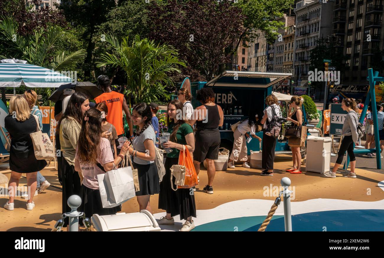 Brand activation for Verb, a hair care product company, in Flatiron ...