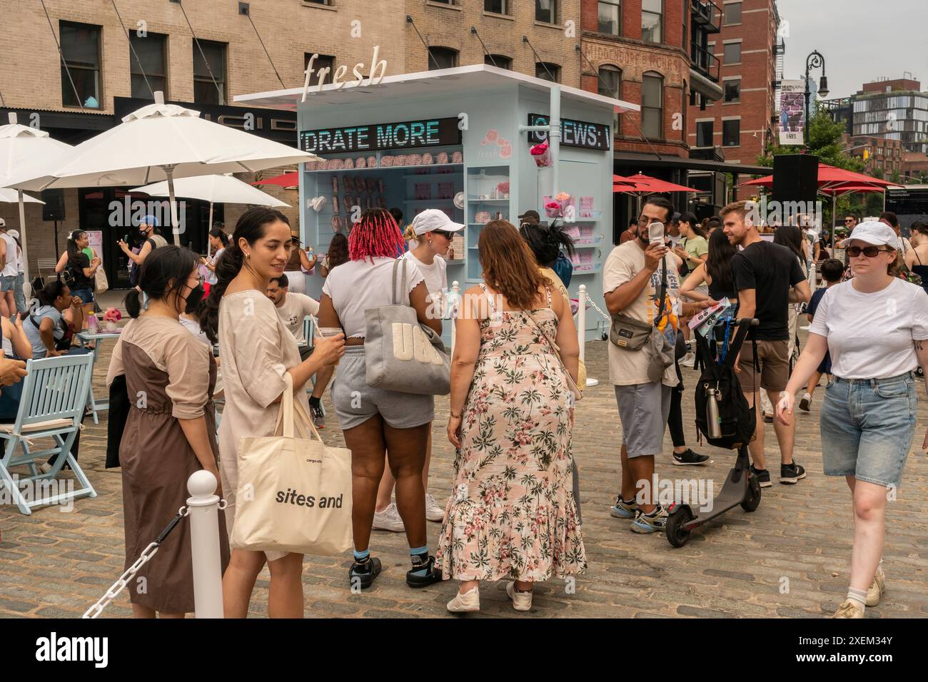 Brand activation for Fresh Rose skincare products in the Meatpacking ...
