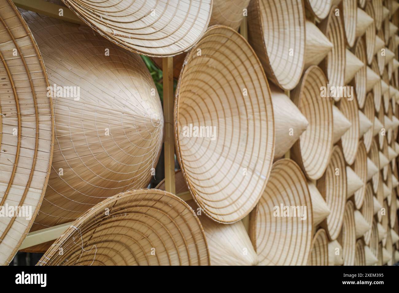 Ho Chi Minh City, Vietnam - 2 Feb, 2024: Traditional Vietnamese Conical ...