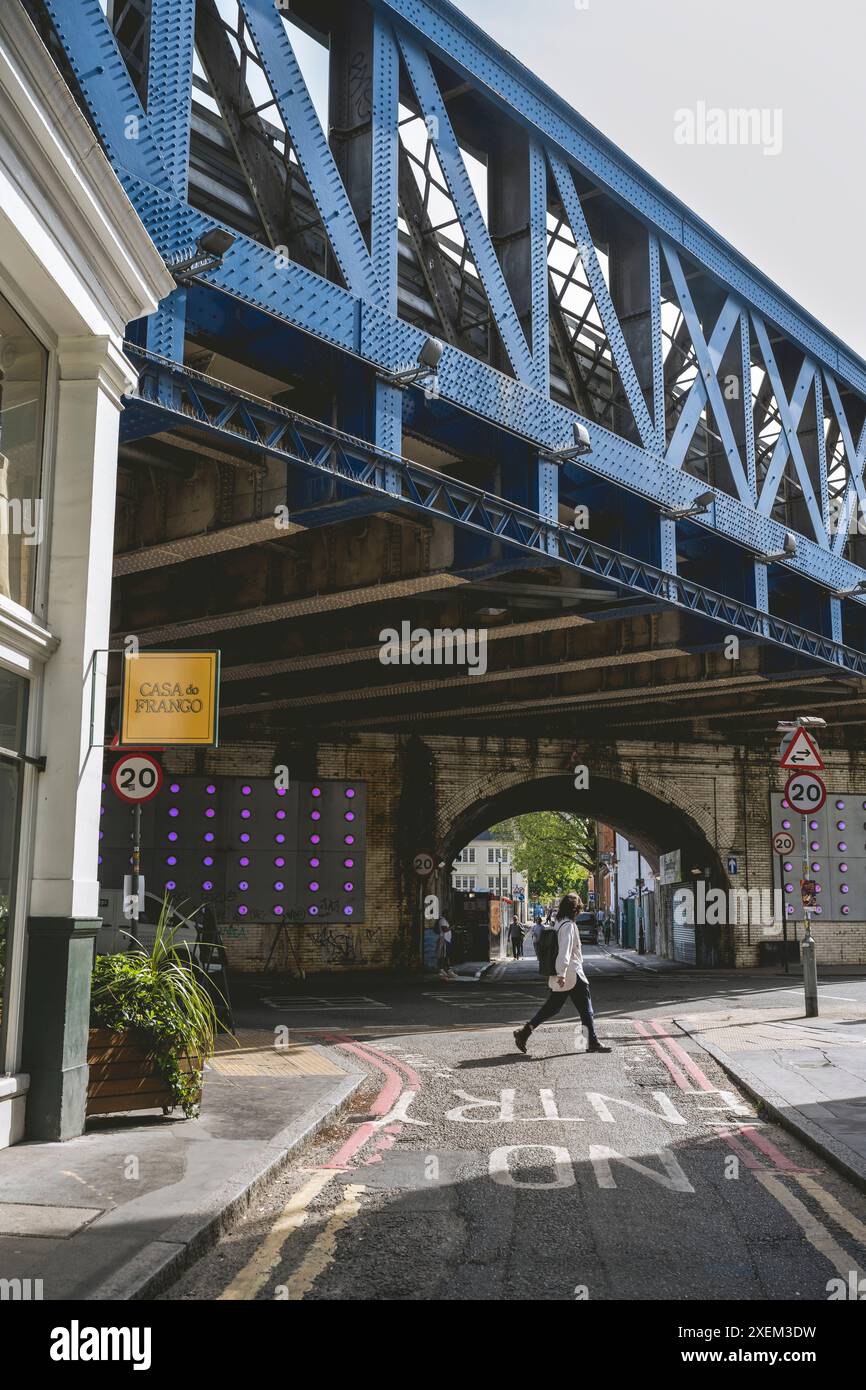 Pedestrians on Southwark Street, London Bridge, London, UK; London ...