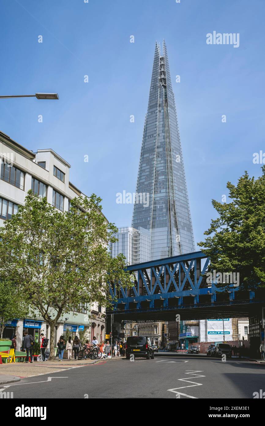The Shard from Southwark Street, London Bridge, London, UK; London ...