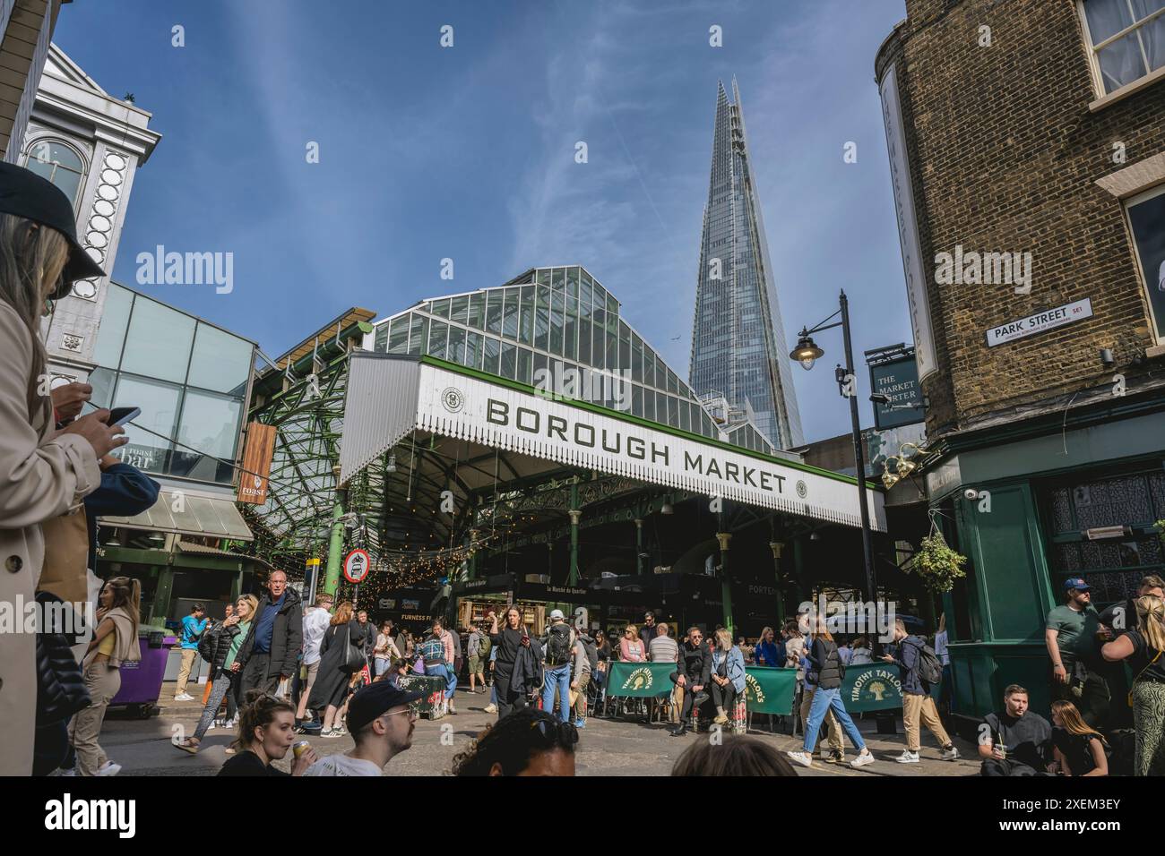 The Shard, Borough Market, London Bridge, London, UK; London, England ...