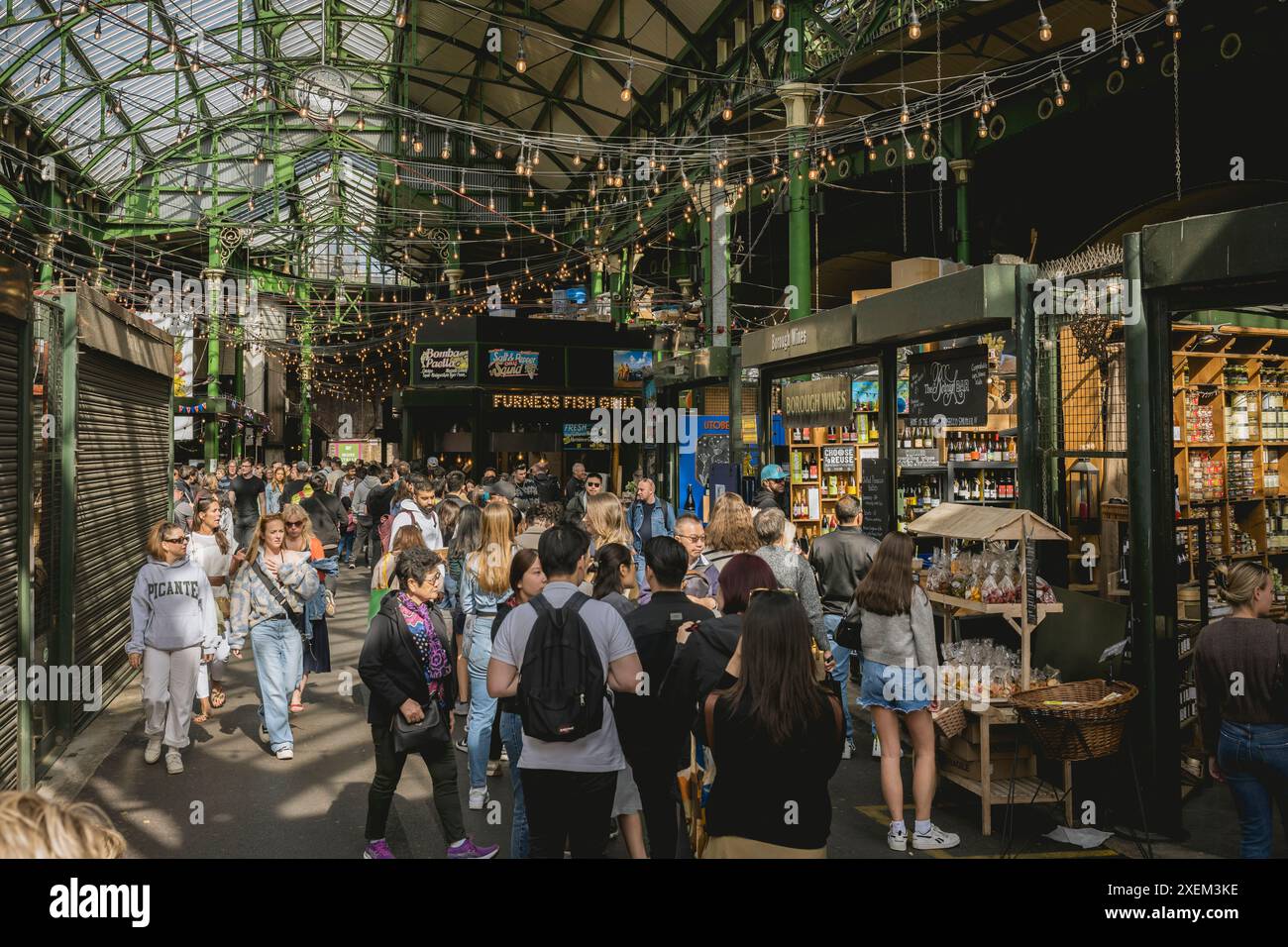 Borough market london crowd hi-res stock photography and images - Alamy