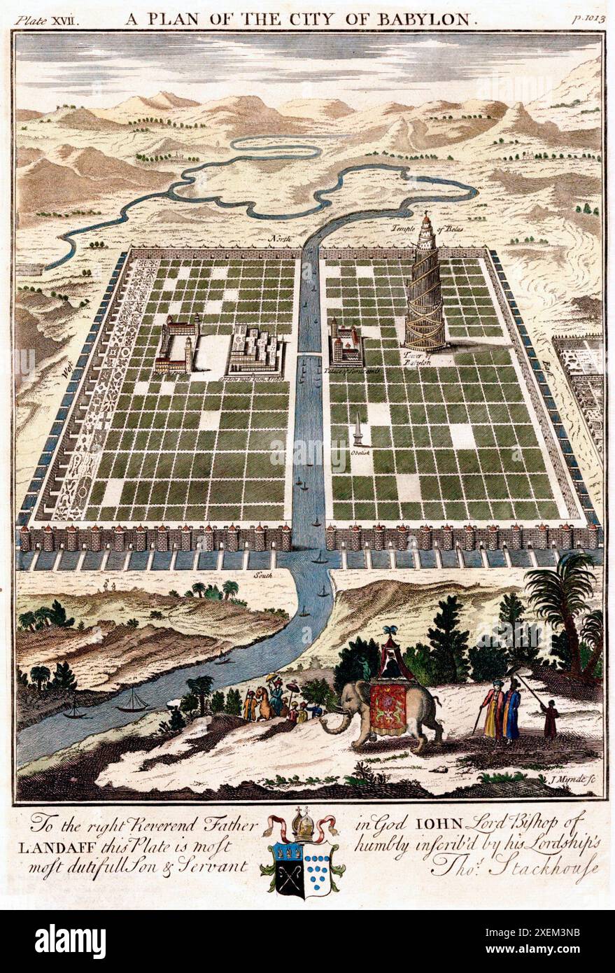 Babylon map of ancient city hi-res stock photography and images - Alamy