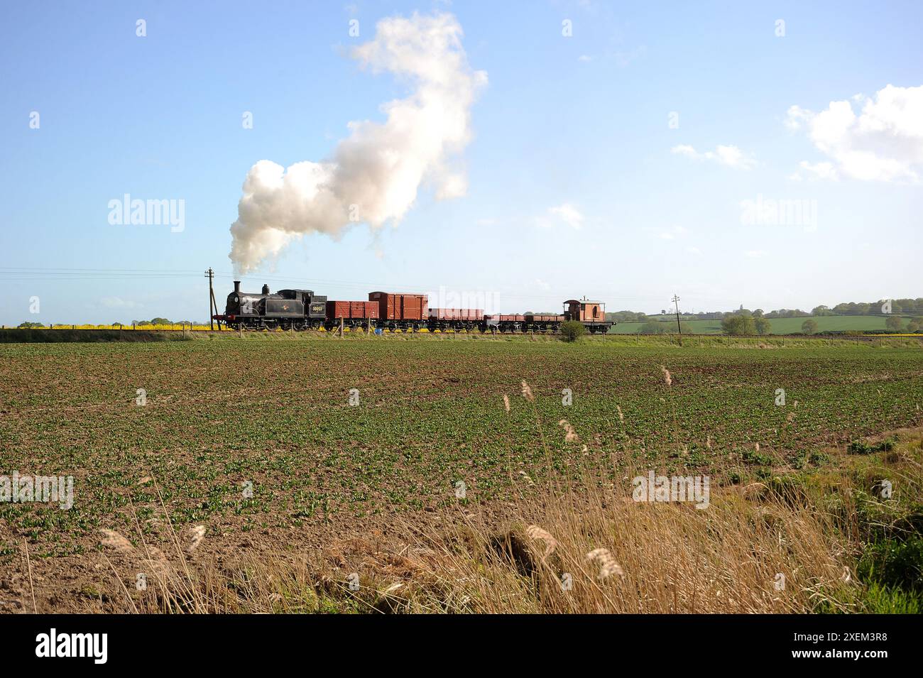 "30053" and a short goods train. Seen here between Northiam and ...