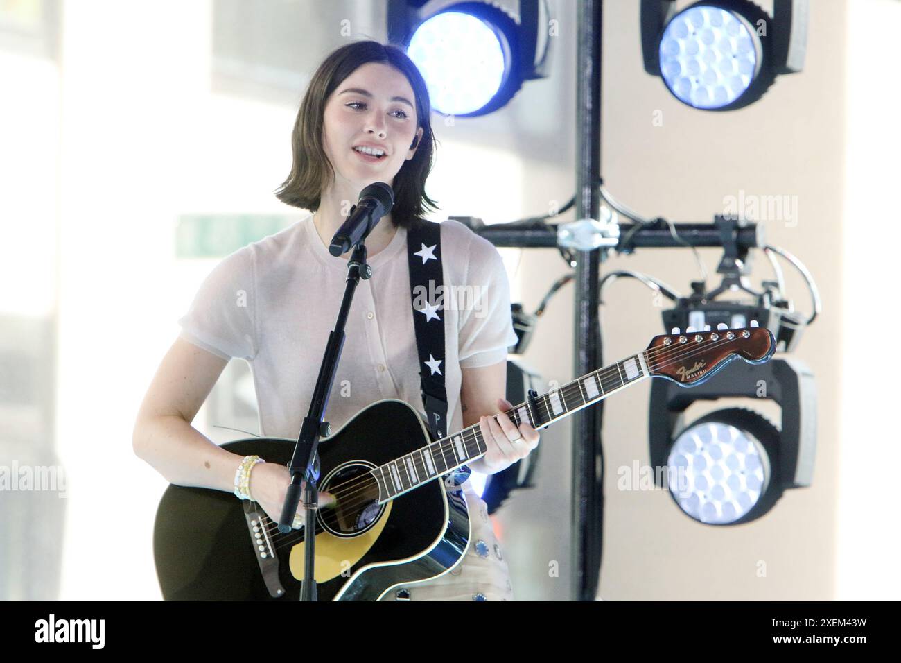 New York, NY, USA. 28th June, 2024. Gracie Abrams performs on NBC's ...