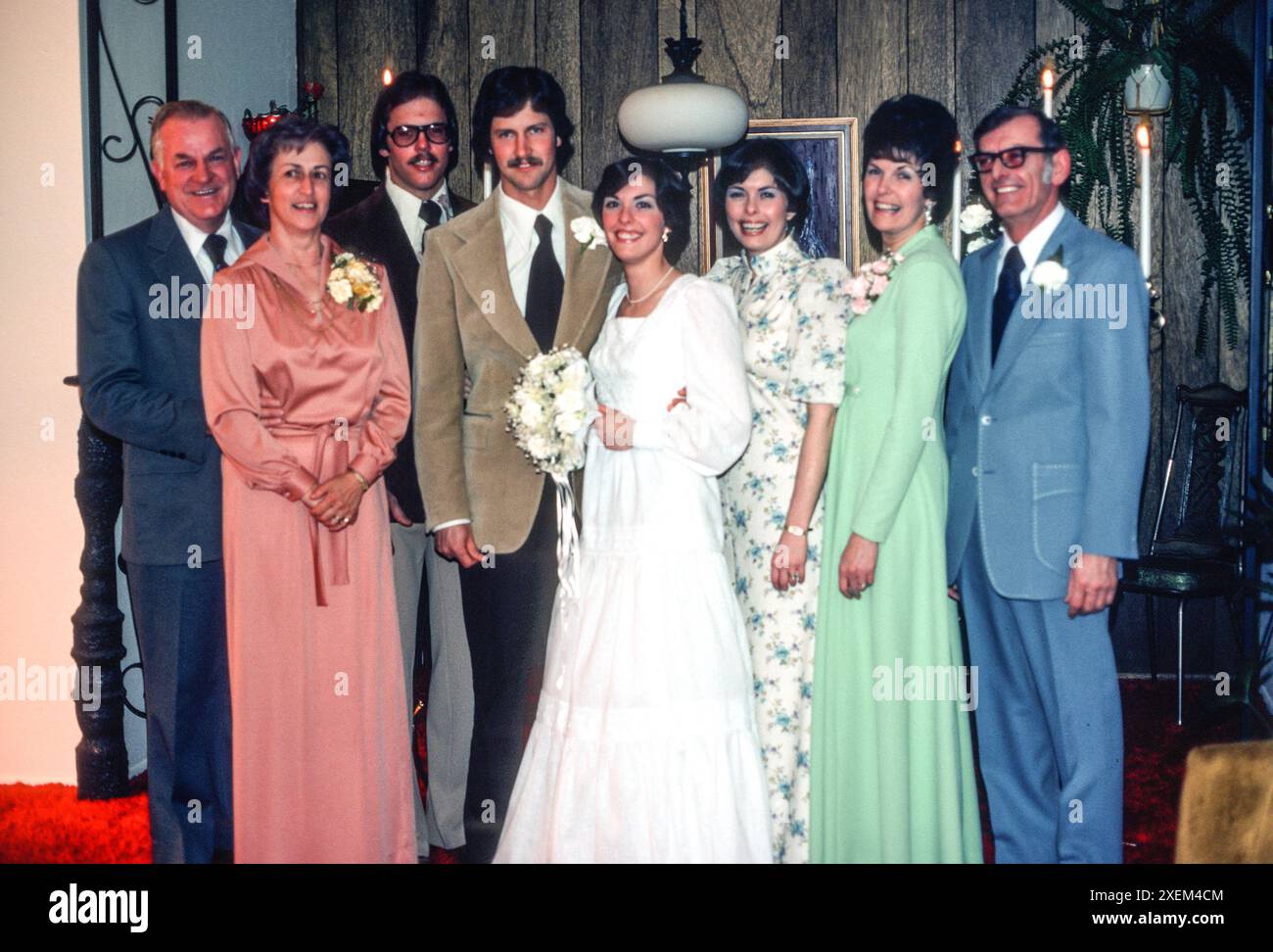 Vintage Photo-Album Prints of a Wedding in a Private residence, 1976 ...