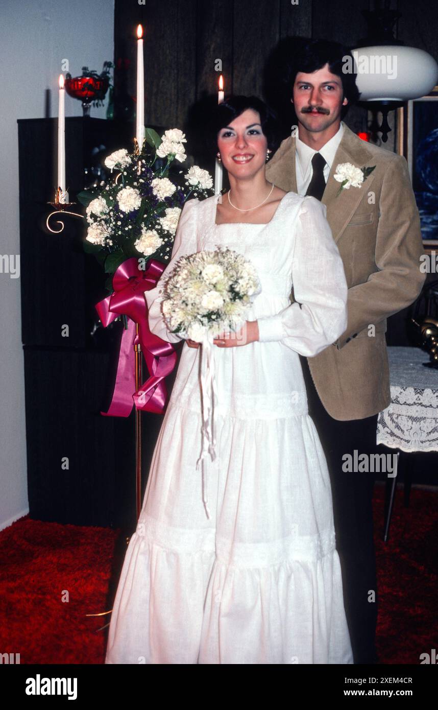 Vintage Photo-Album Prints of a Wedding in a Private residence, 1976 ...