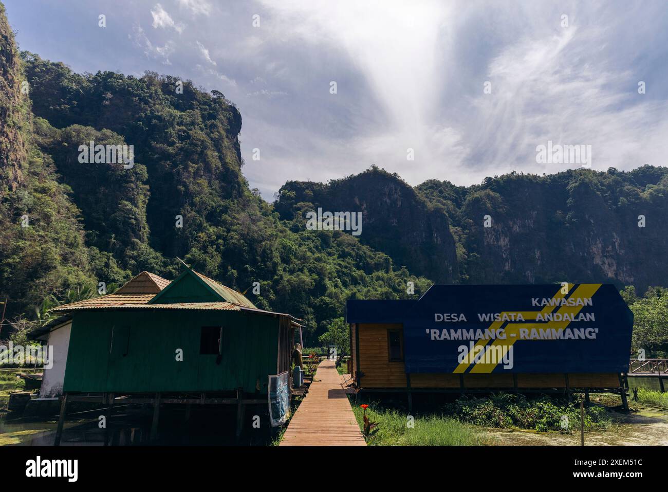 Rammang Rammang Karst Village, a tourist attraction in South Sulawesi ...